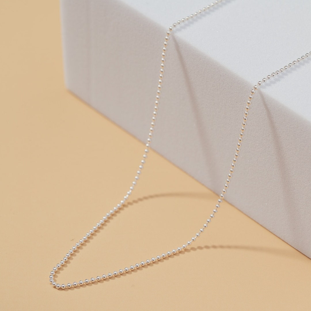 925 Sterling Silver Chain Necklace for Women or Men | 1.2 Mm Silver ...