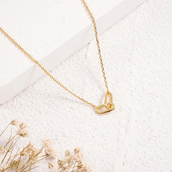 Simple Everyday Necklace for Women Chain Link Pendant - Etsy