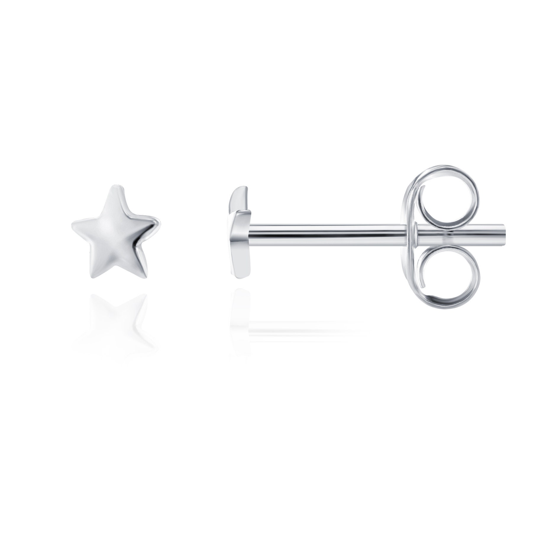 Tiny Star Stud Earrings for Women / 925 Sterling Silver - Etsy
