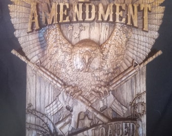 2nd Amendment Wood Flag - Etsy