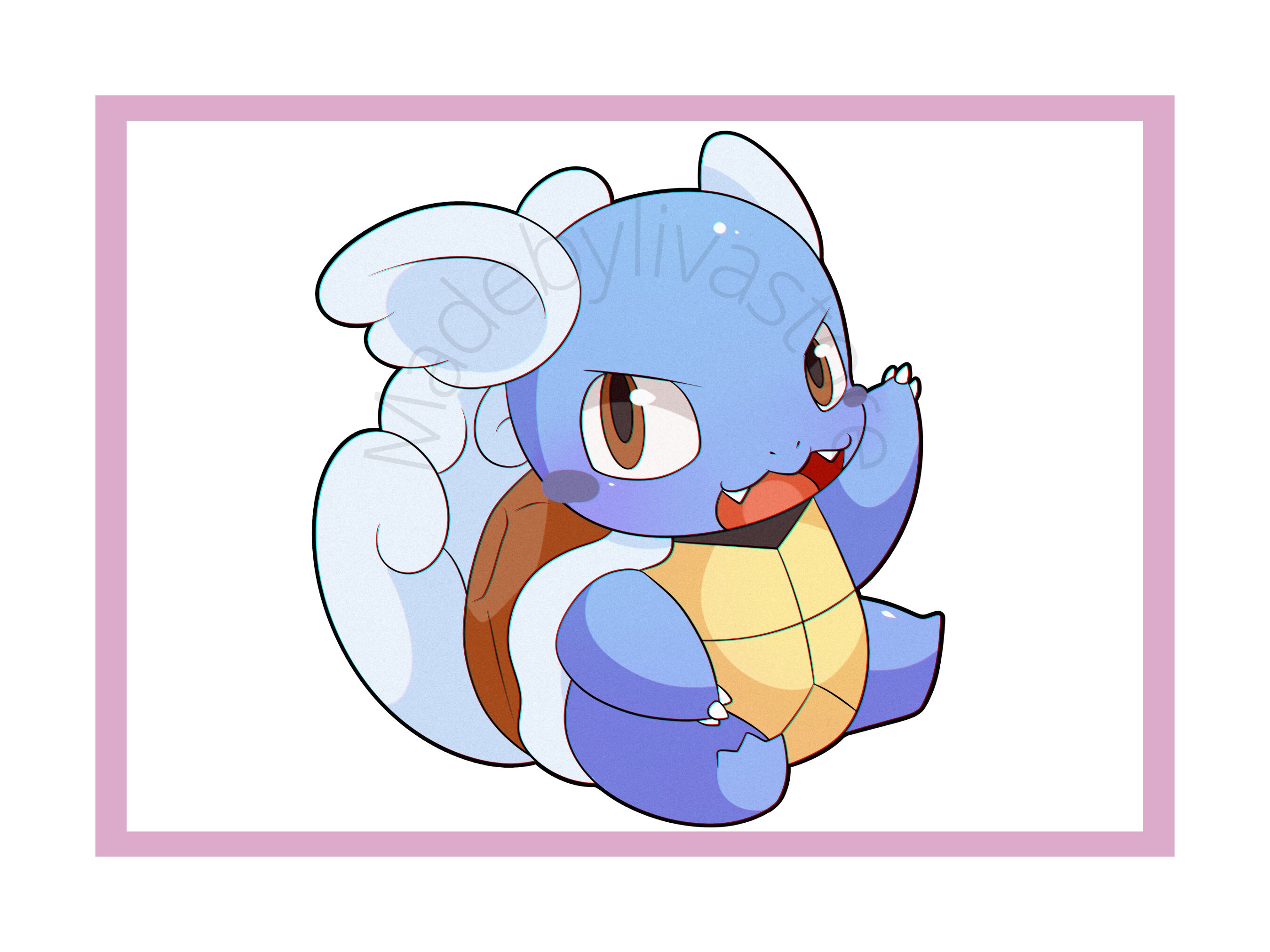Gen 1 Water Starters Squirtle Wartortle and Blastoise - Etsy
