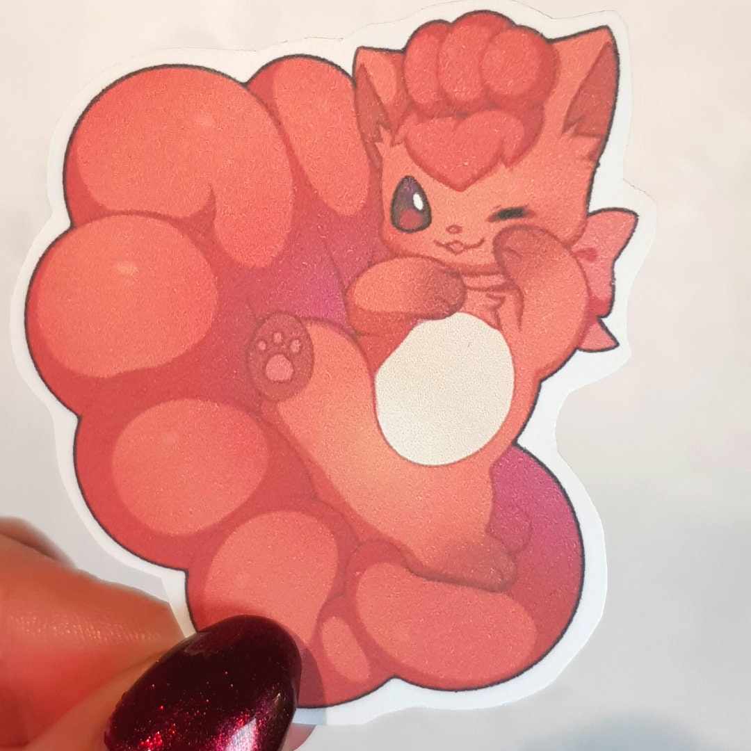 Kawaii Vulpix Die Cut Sticker - Etsy