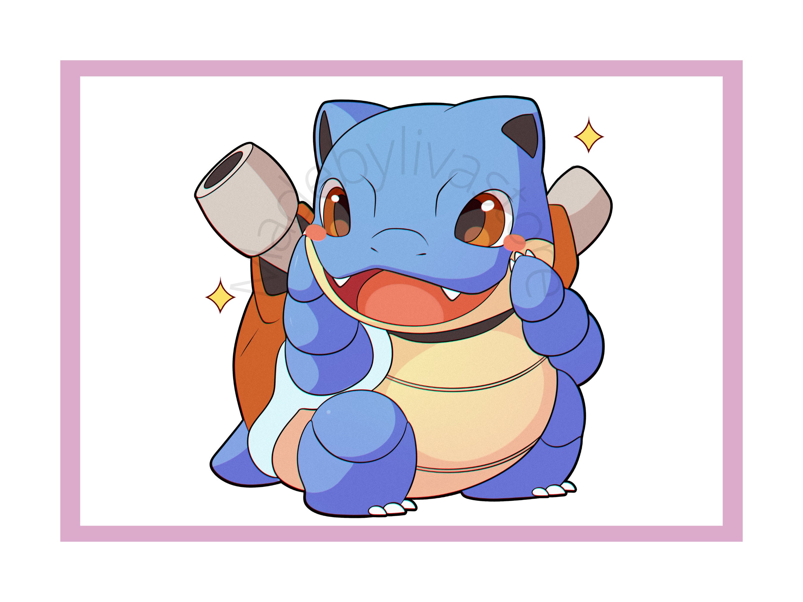 Gen 1 Water Starters Squirtle Wartortle and Blastoise - Etsy