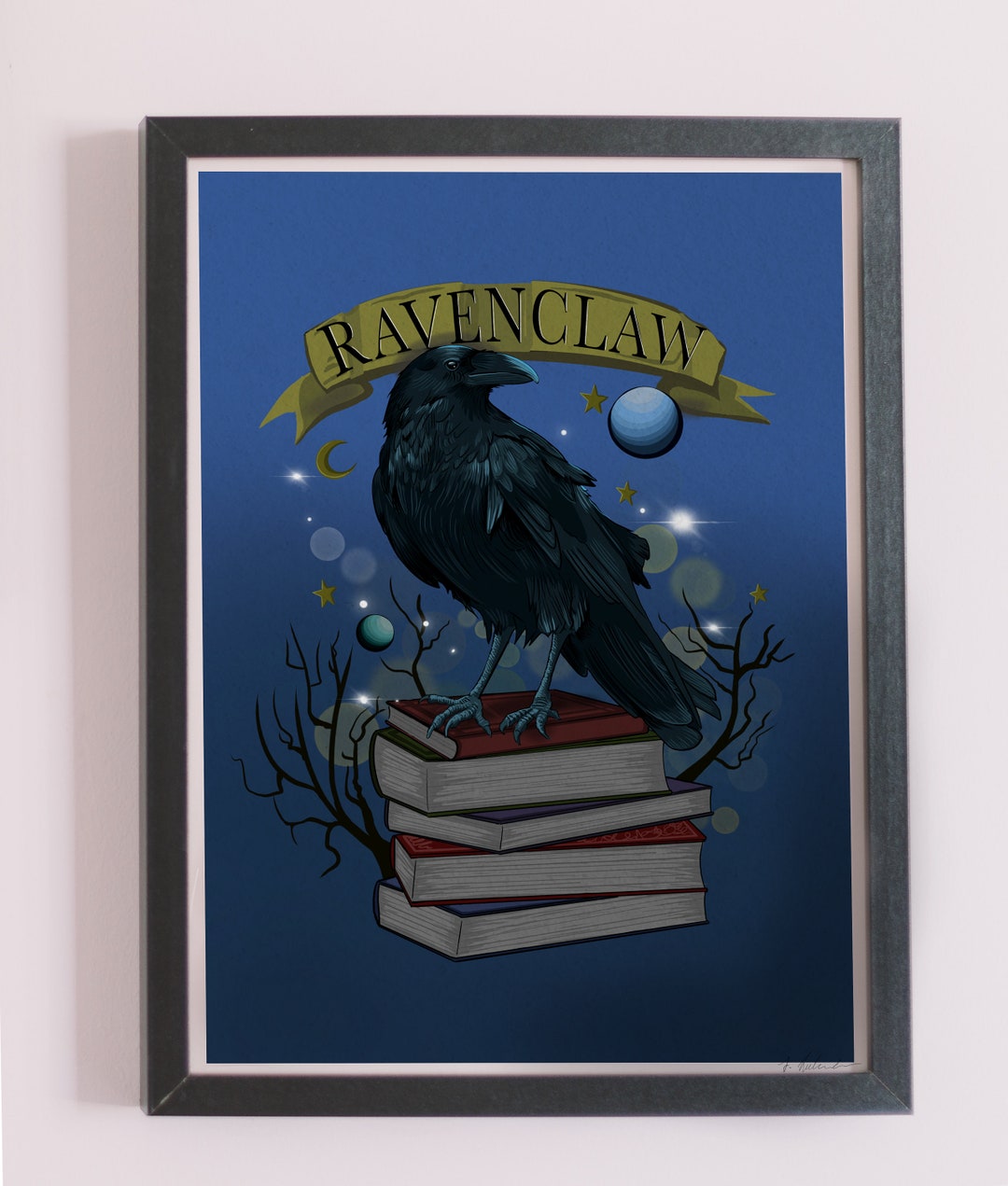 Harry Potter Print, Houses, Ravenclaw, Hogwarts Legacy, Raven, A4 - Etsy
