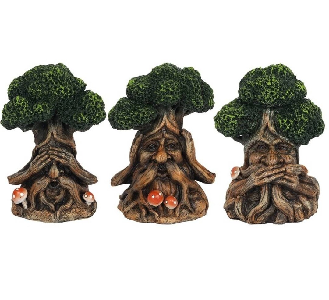 Green Man Figurines Set of 3. Green Man Mothers Day Gift Pagan ...