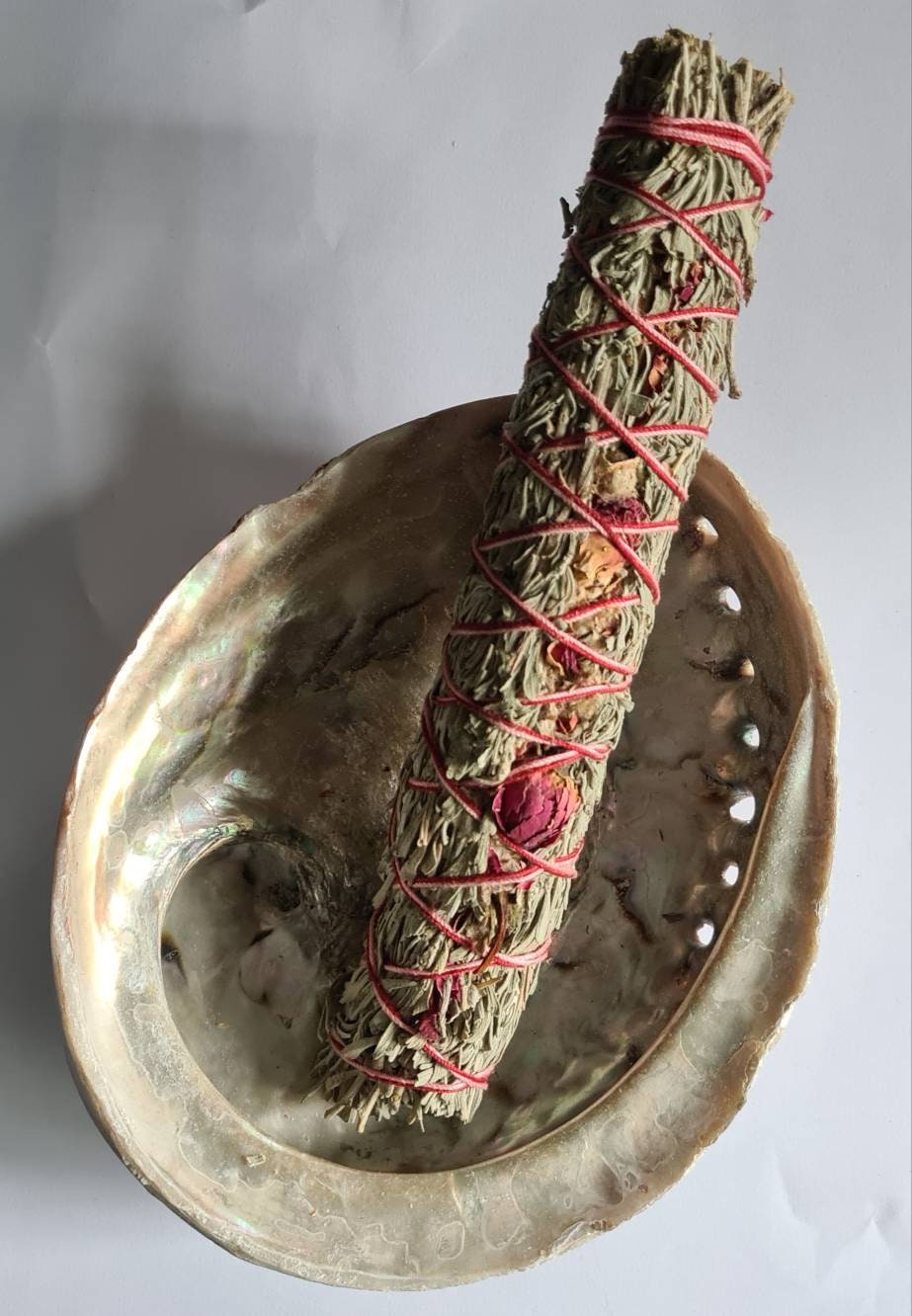 Blue Sage and Roses Smudge Stick 7 Inch. Smudge Sticks Native American ...