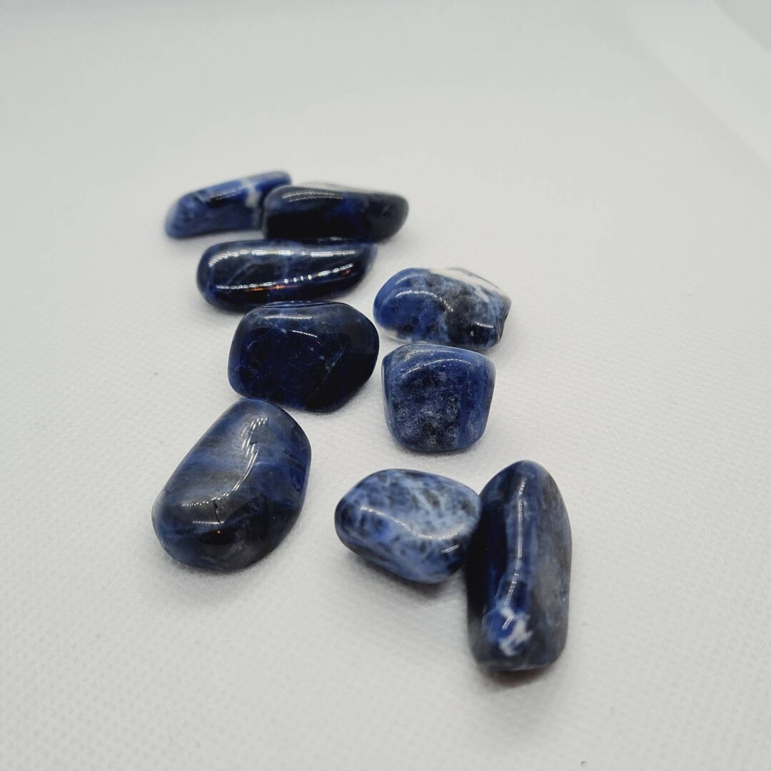 Sodalite Tumble Stone Crystals Chakra Crystals Reiki - Etsy