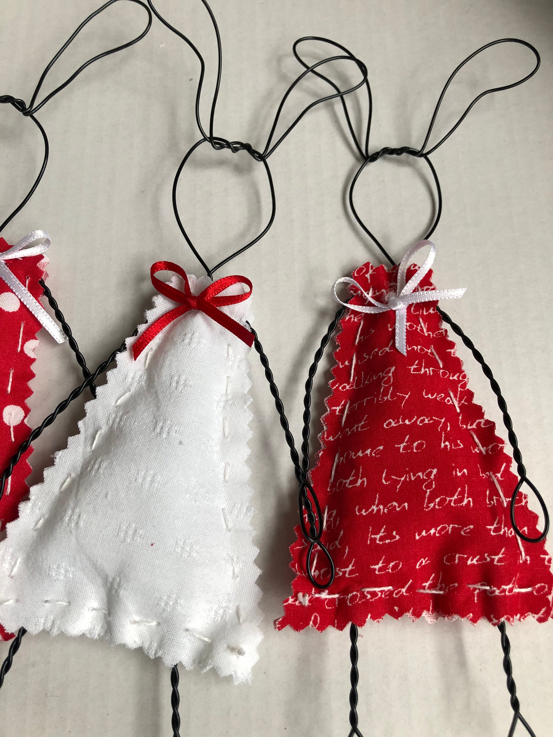 Easter Bunny Set, Set of 3, Rabbits, Stuffed Bunny, Easter Decoration ...