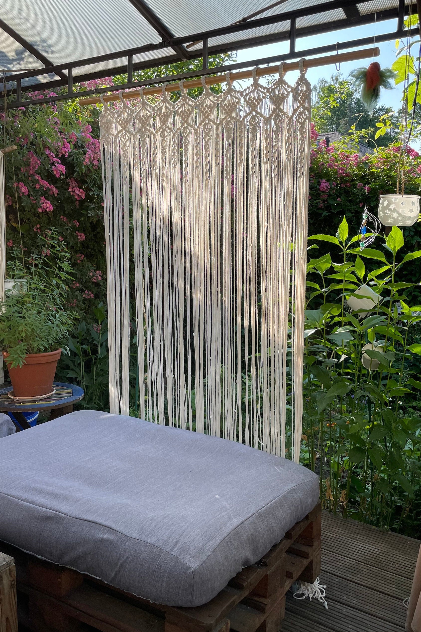 Fly and Mosquito Repellent in a Pretty Macrame String Curtain - Etsy