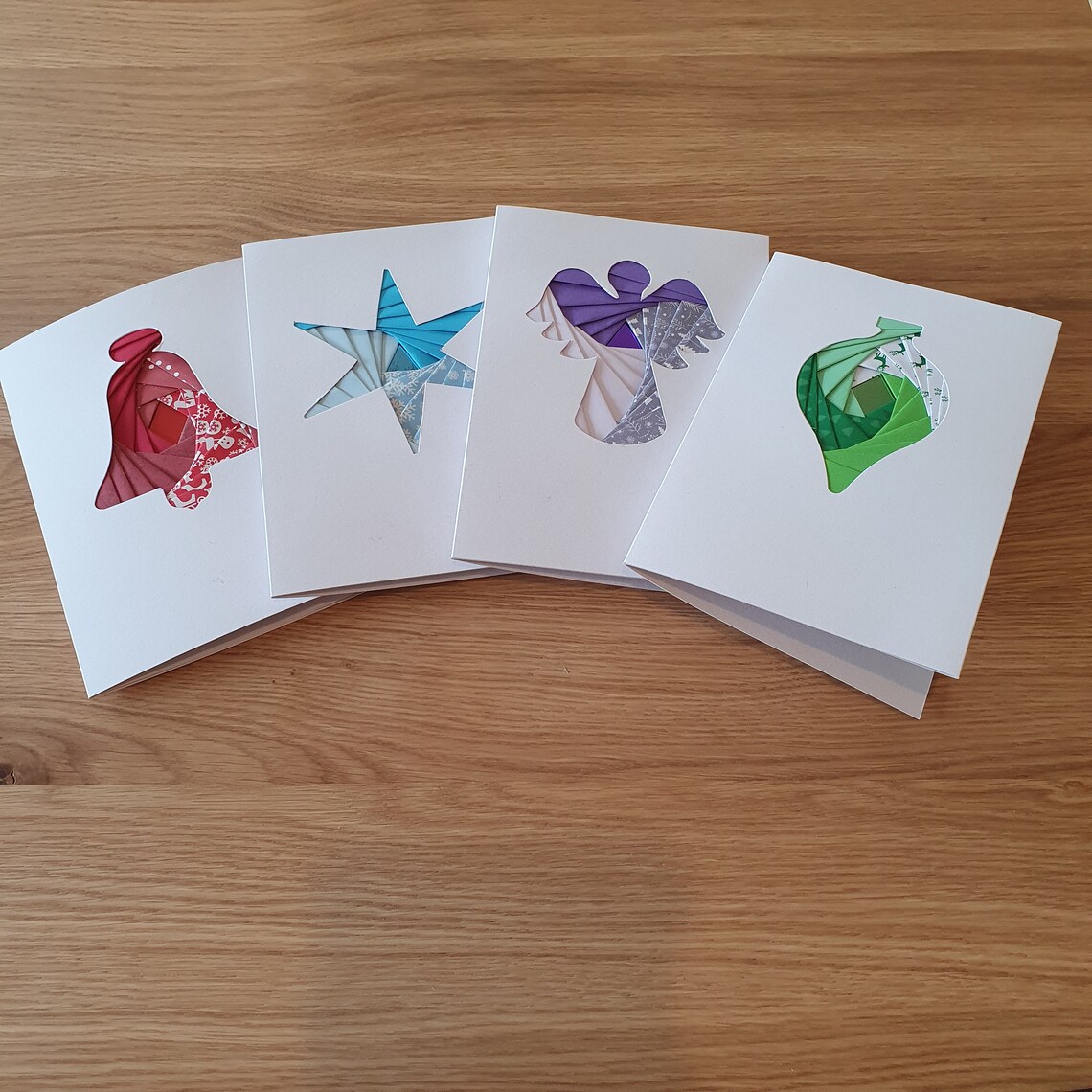 Christmas Iris Folding Patterns | PDF Download | Bauble, Bell, Angel ...