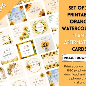 Printable Affirmation Cards I Am Affirmation Cards Care Package for Her ...