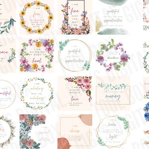 Printable Affirmation Cards I Am Affirmation Cards Care Package for Her ...