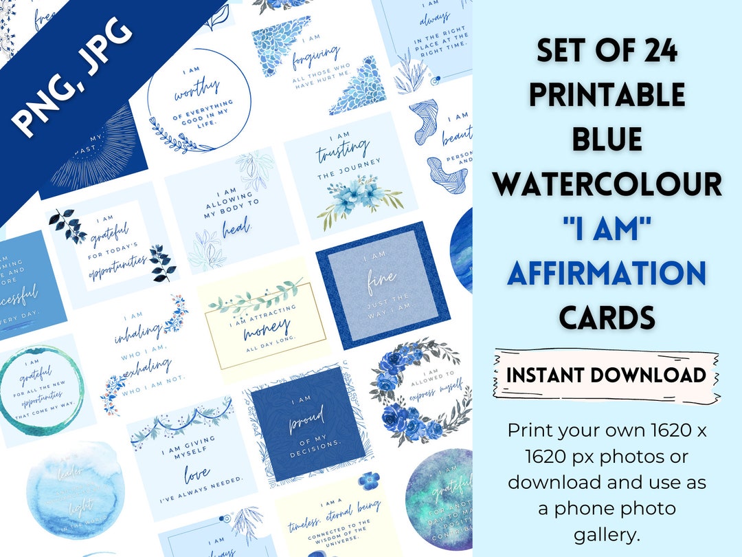 I Am Affirmation Cards - Etsy