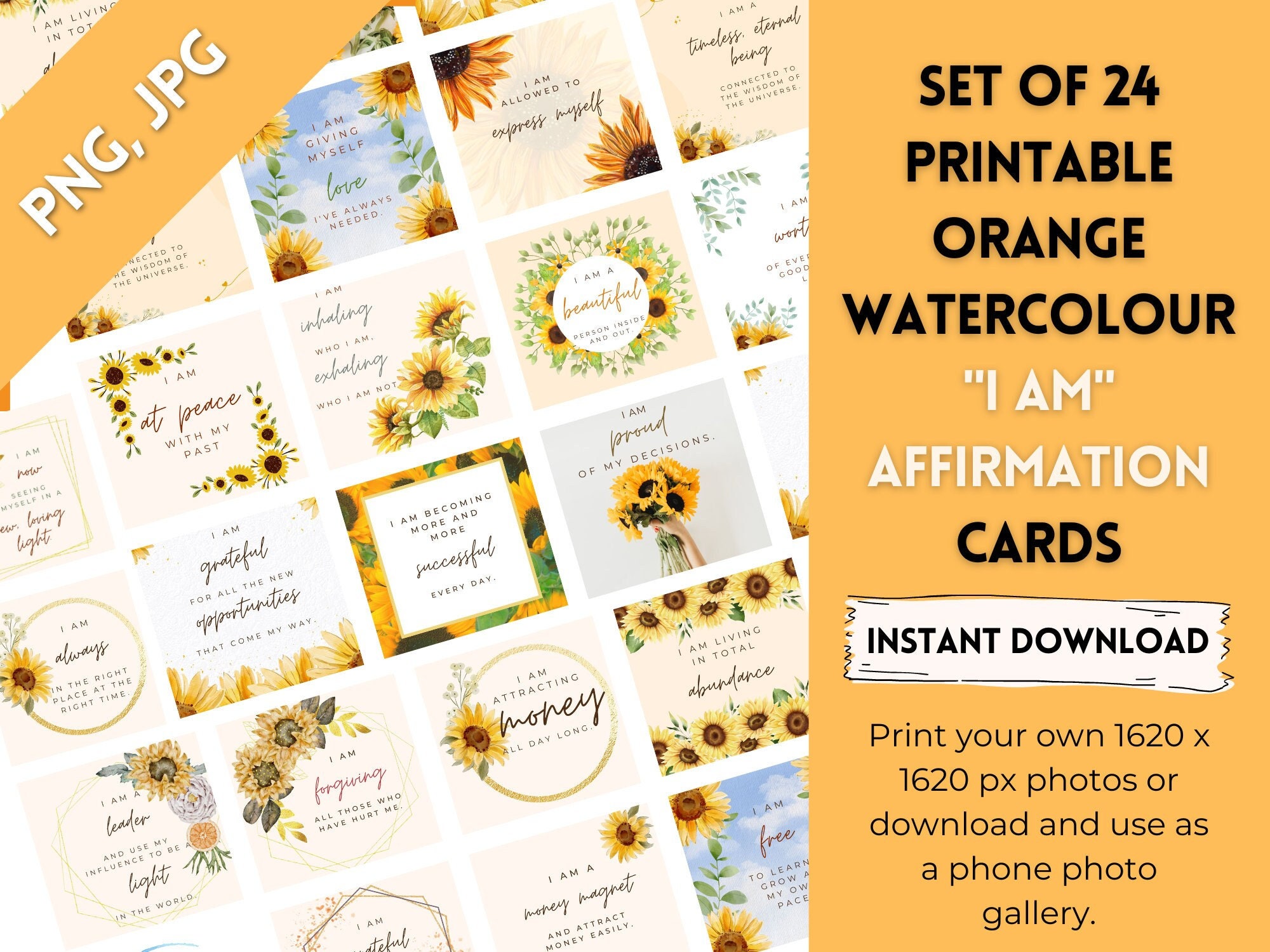 Printable Affirmation Cards I Am Affirmation Cards Care Package for Her ...