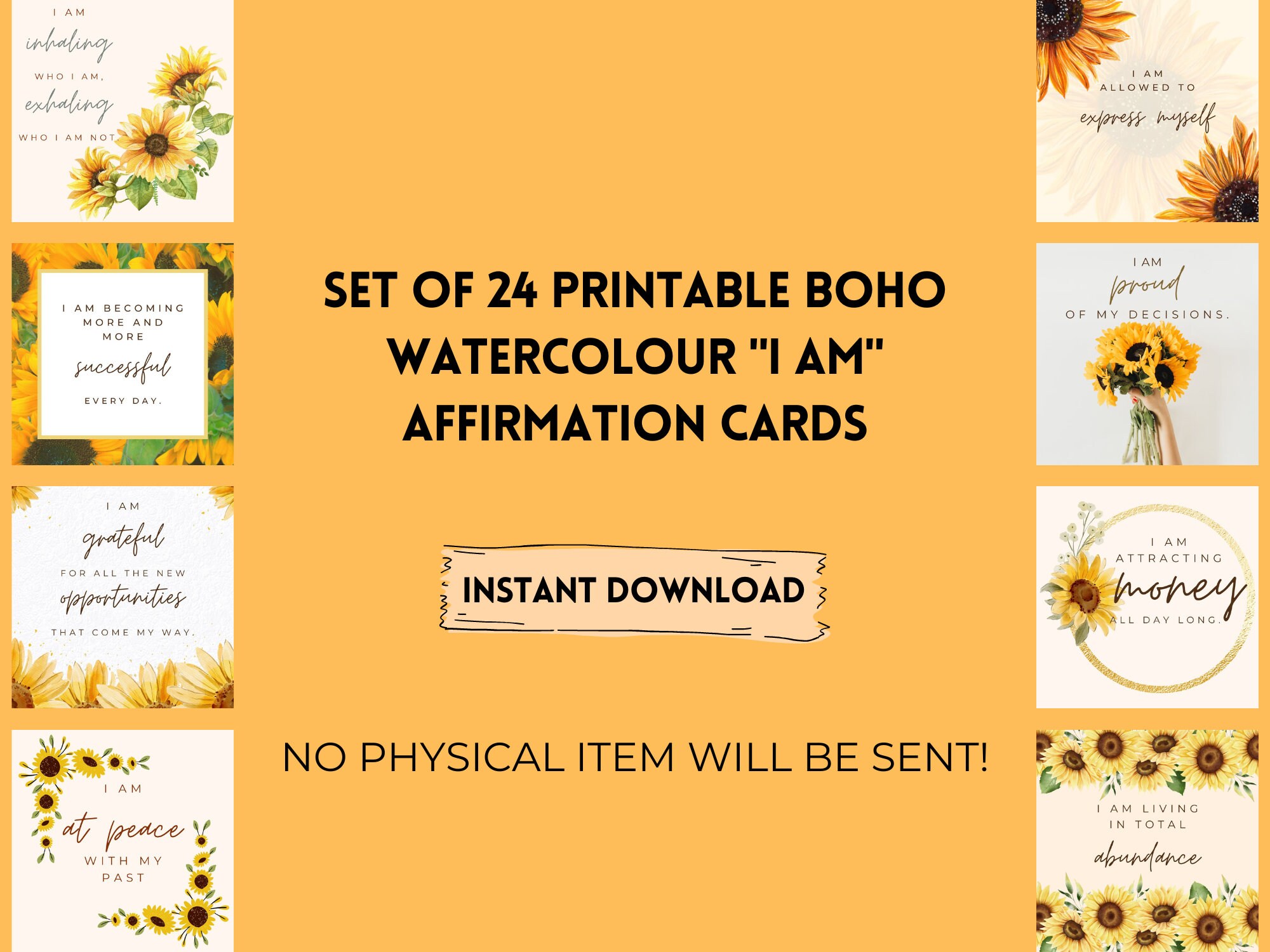 Printable Affirmation Cards I Am Affirmation Cards Care Package for Her ...