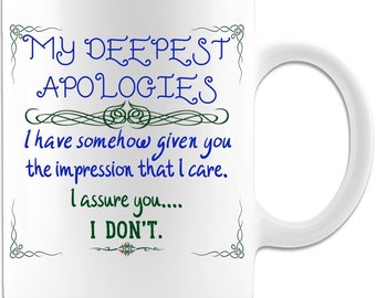 My Deepest Apologies | Etsy
