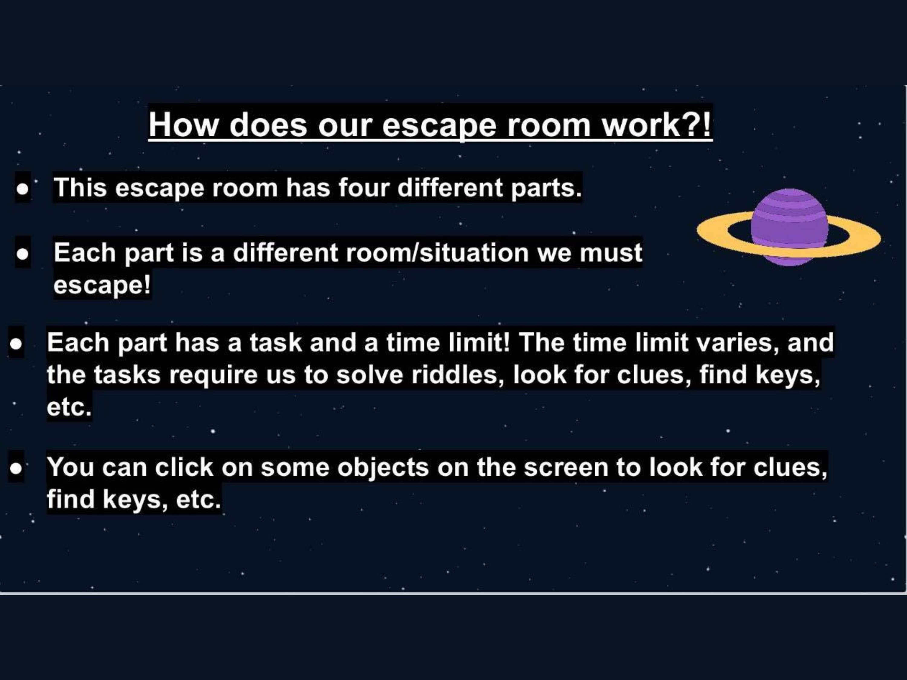 Digital Educational Space Themed Escape Room - Etsy