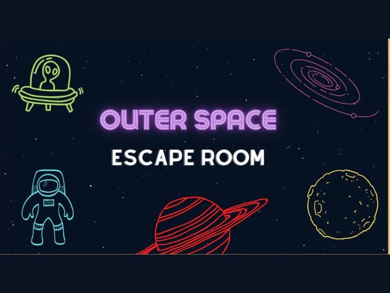 Digital Educational Space Themed Escape Room - Etsy
