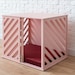 Pink Modern Dog Kennel With Sliding Door: Wooden Dog Crate - Etsy