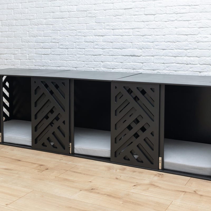 Triple Dog Crate - Etsy