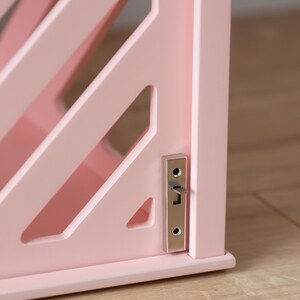 Pink Modern Dog Kennel With Sliding Door: Wooden Dog Crate - Etsy