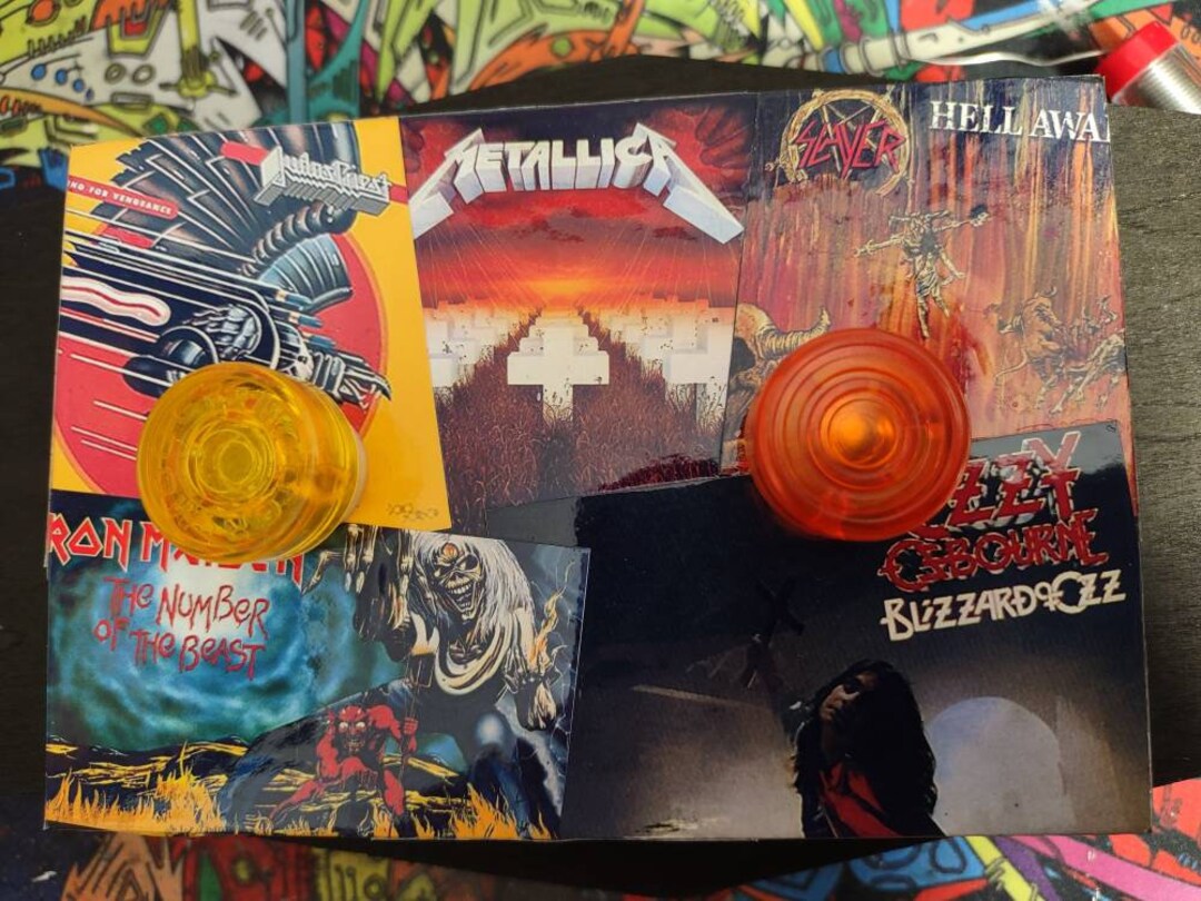 Death Pedals Custom Heavy Metal Collage 6" Wood Box ABY Footswitch - Etsy