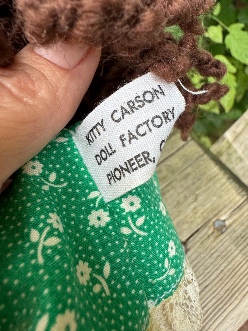 Kitty Carson Doll Factory Darling Dottie Rag Doll Hand Painted Yarn ...