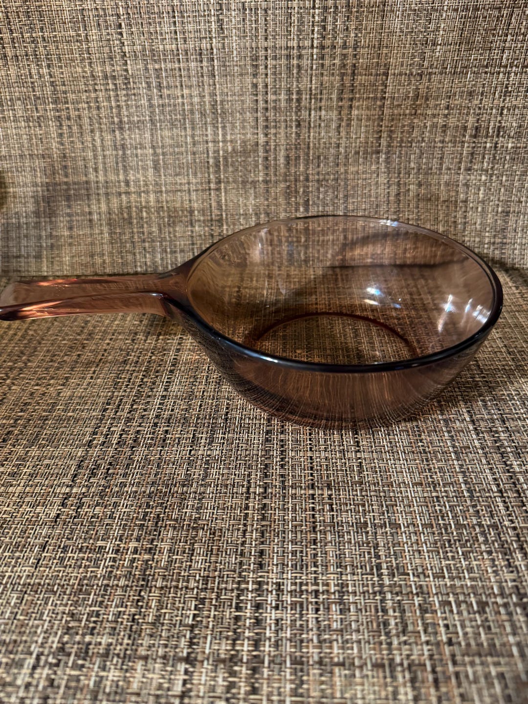 Visions USA Cookware Brown Glass .5 L Pot Vintage Corning Visions Small ...