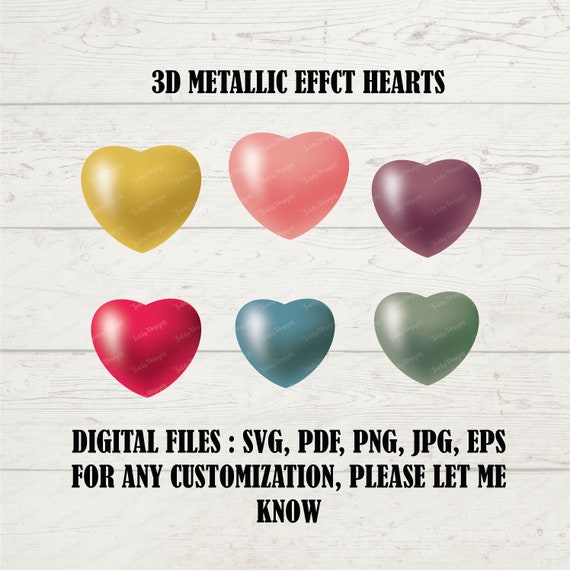 Heart Instant Digital Download Svg Png Pdf and Jpg Files | Etsy