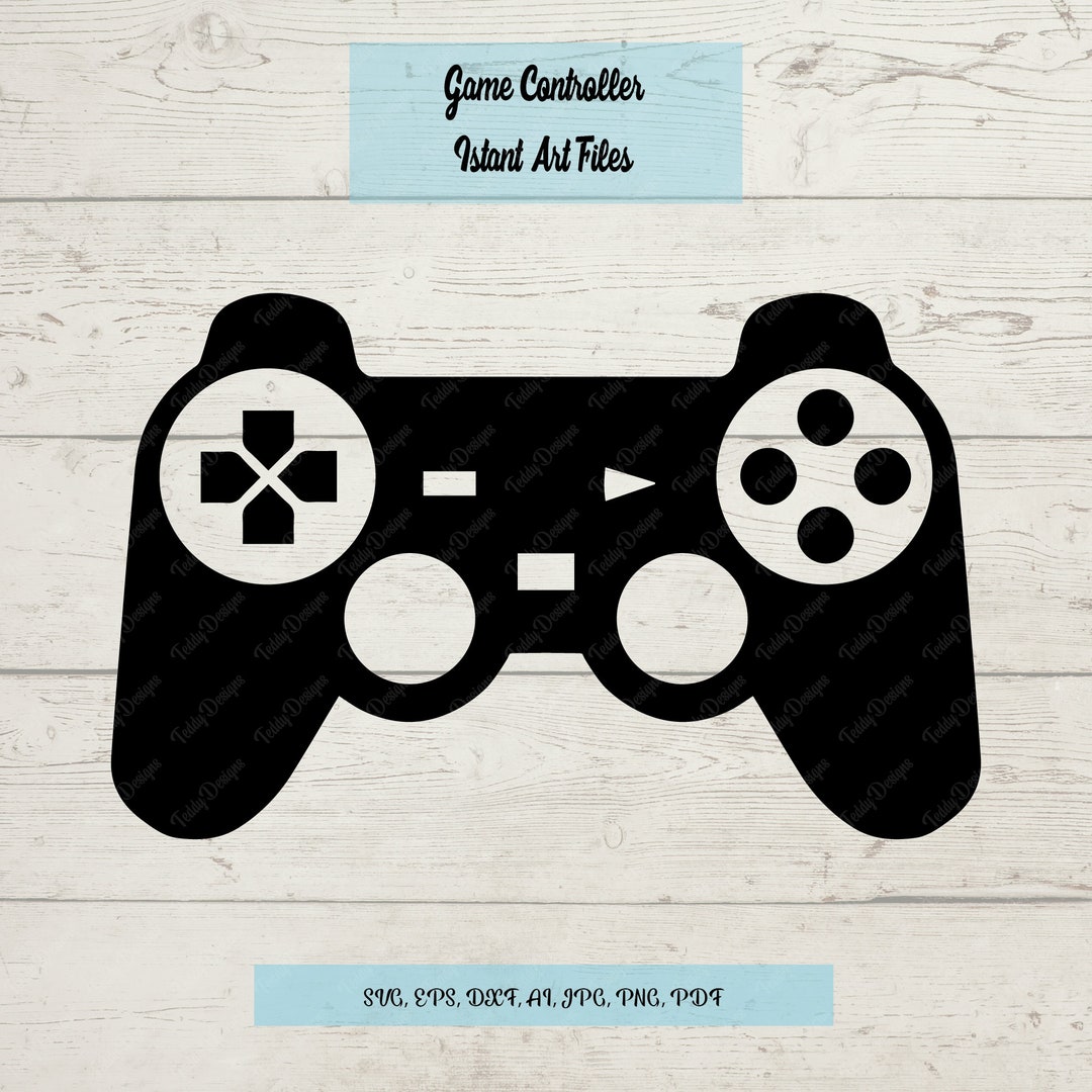 Video Game Controller SVG Vector Cut File, PNG Transparent Background ...