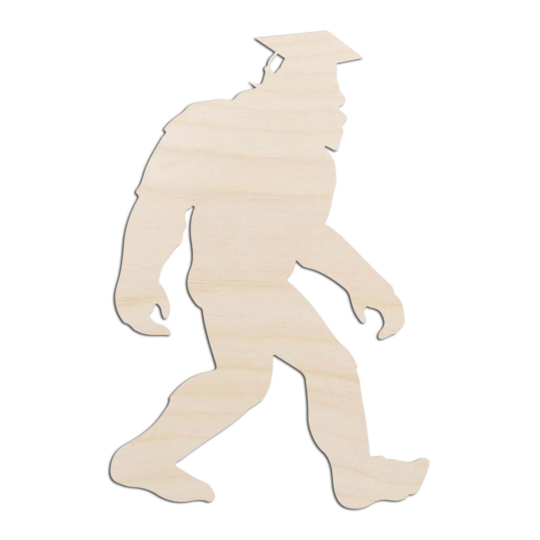 Bigfoot Sasquatch Graduation Cap Senior Laser Cut Out Unfinished Wood ...