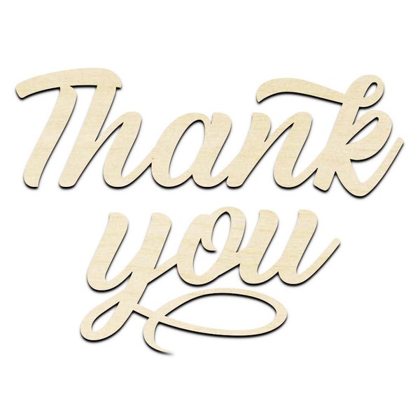 Thank You Cut Out - Etsy