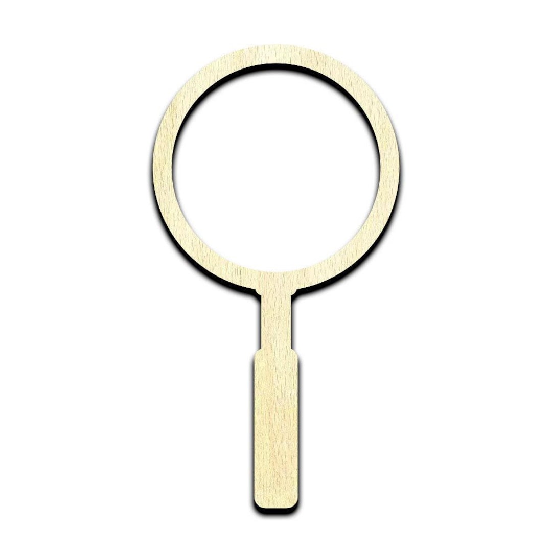 Magnifying Glass Laser Cut Out Unfinished Wood Shape Craft - Etsy