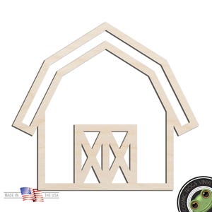 Barn Outline Laser Cut Out Unfinished Wood Shape Craft Supply - Etsy
