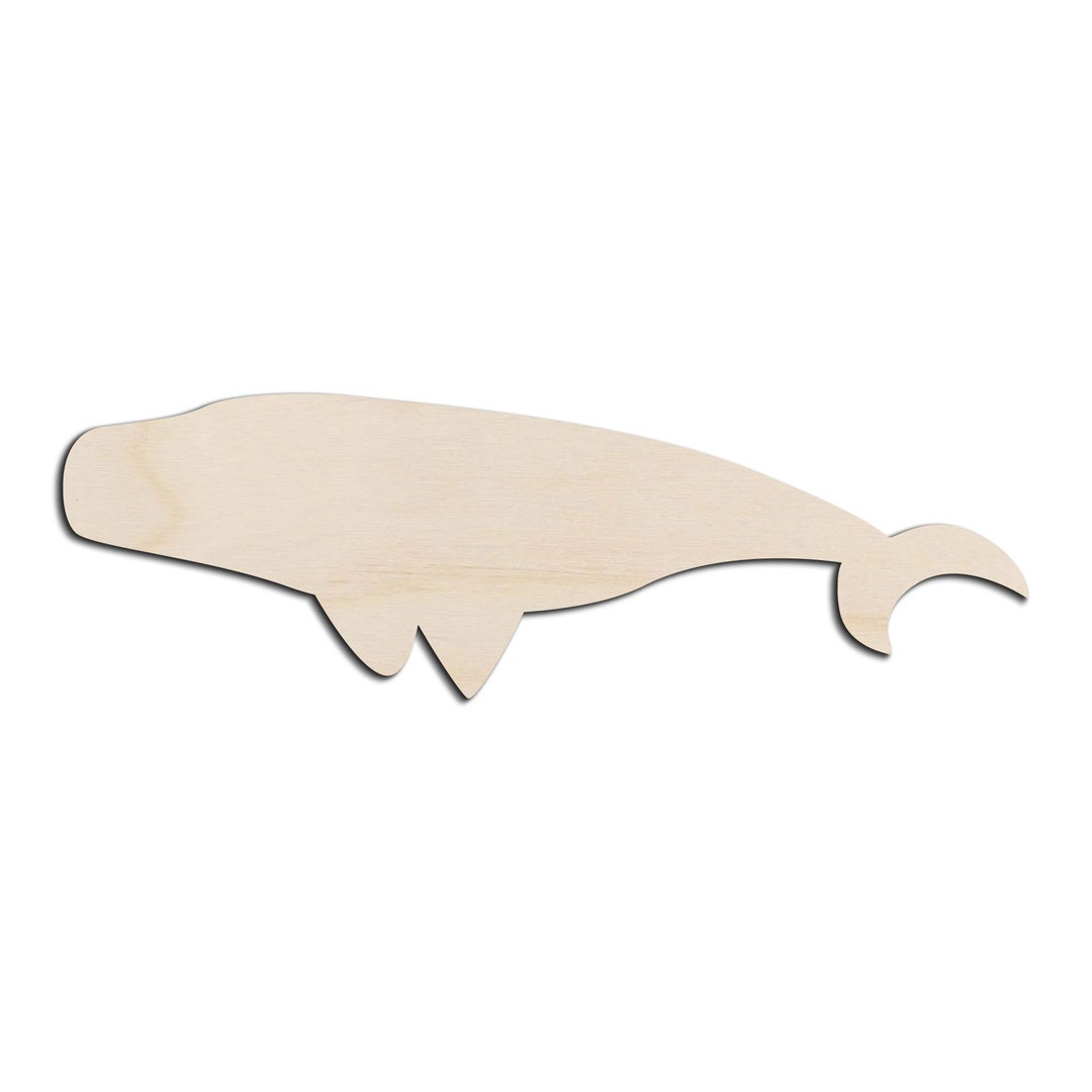 Beluga Whale Laser Cut Out Unfinished Wood Shape Craft Supply - Etsy
