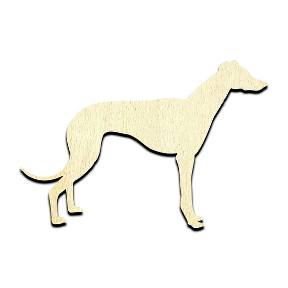 Greyhound Dog Puppy Laser Cut Out Unfinished Wood Shape Craft | Etsy