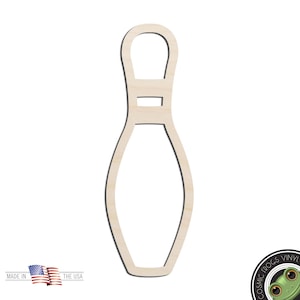 Bowling Pin 1 Outline Laser Cut Out Unfinished Wood Shape Craft Supply ...