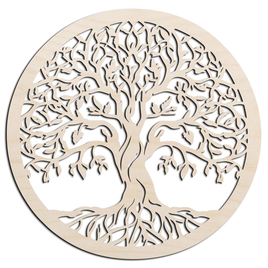 Tree of Life #3 Laser Cut Out Unfinished Wood Shape Craft Supply - Etsy