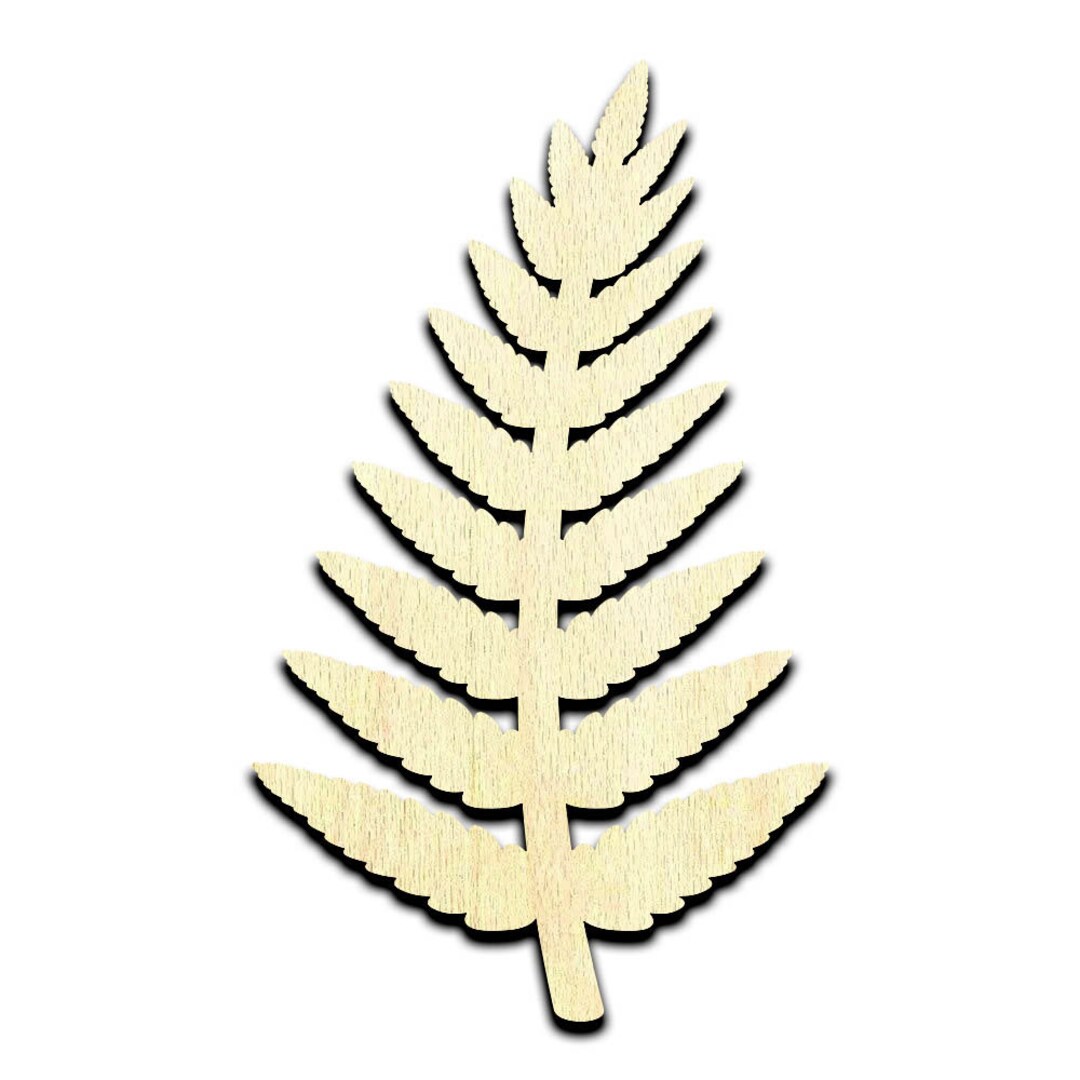Fern Leaf Laser Cut Out Unfinished Wood Shape Craft Supply - Etsy