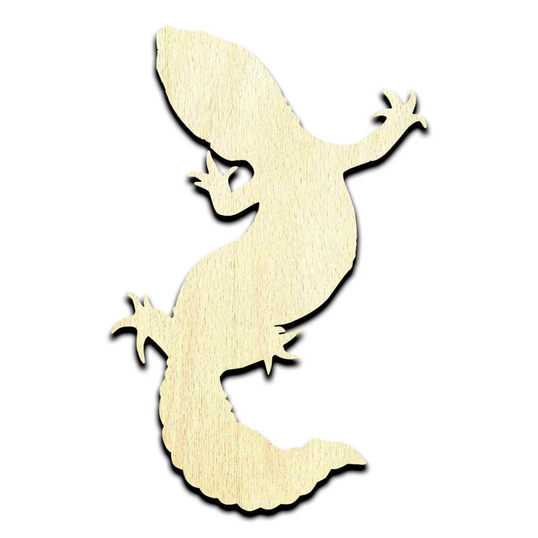 Leopard Gecko Laser Cut Out Unfinished Wood Shape Craft - Etsy