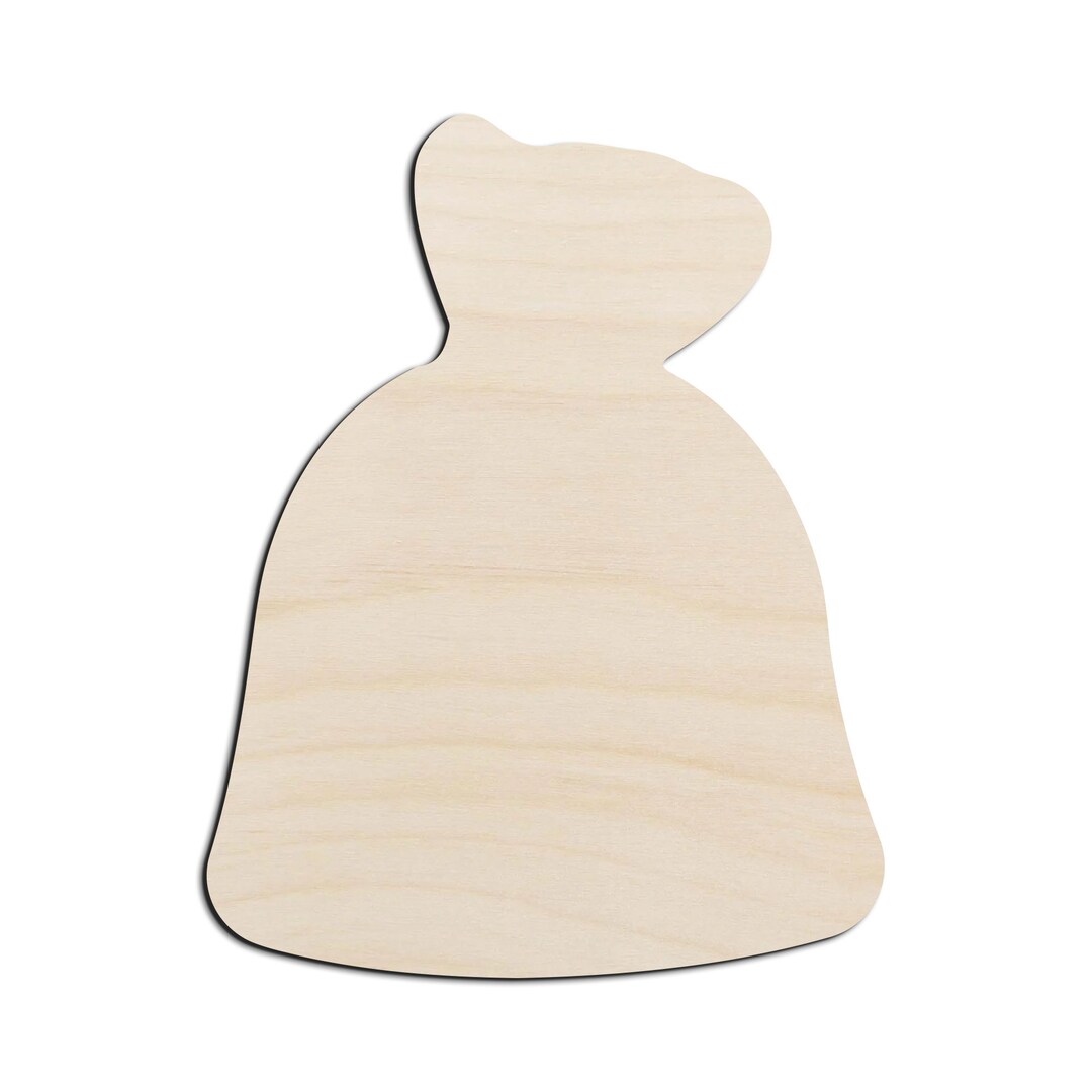 Santa's Bag Sack Laser Cut Out Unfinished Wood Shape Craft Supply - Etsy