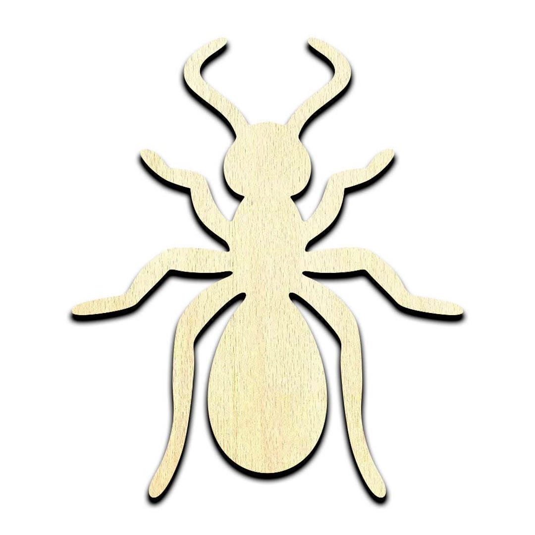 Ant Laser Cut Out Unfinished Wood Shape Craft Supply - Etsy