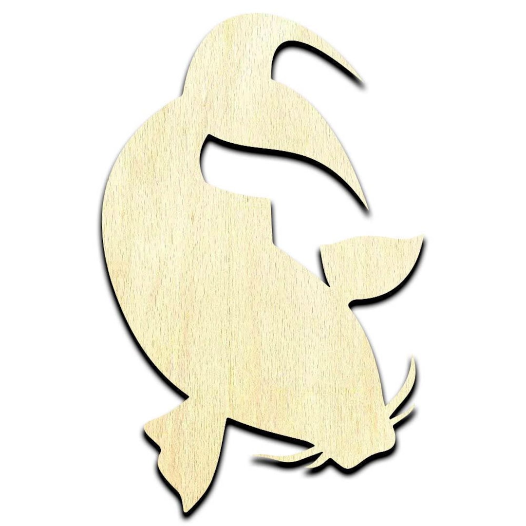 Koi Fish Laser Cut Out Unfinished Wood Shape Craft - Etsy