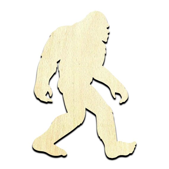 Sasquatch Bigfoot Laser Cut Out Unfinished Wood Shape Craft - Etsy