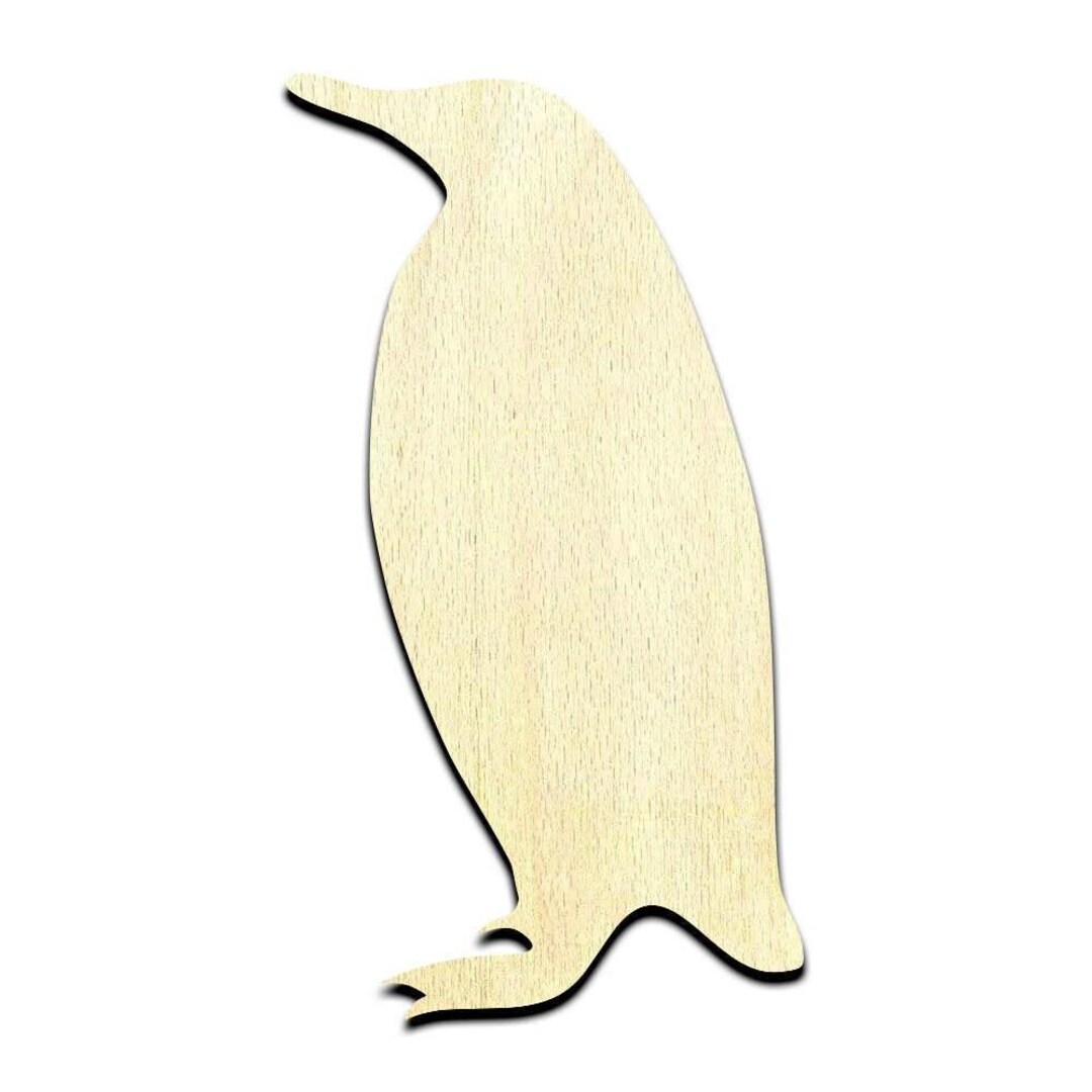 Penguin Laser Cut Out Unfinished Wood Shape Craft Supply - Etsy