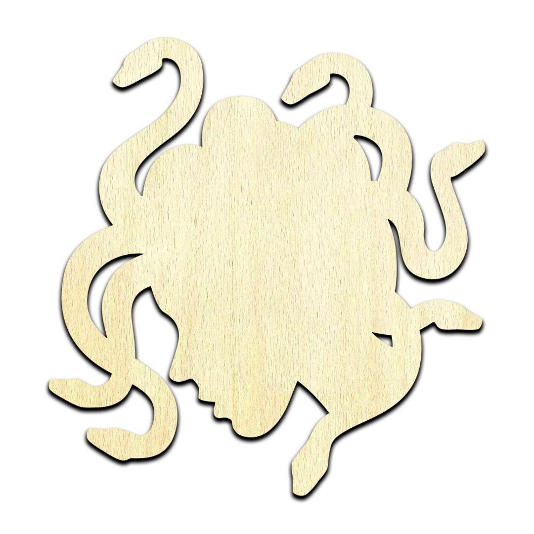 Medusa #1 Laser Cut Out Unfinished Wood Shape Craft Supply - Etsy