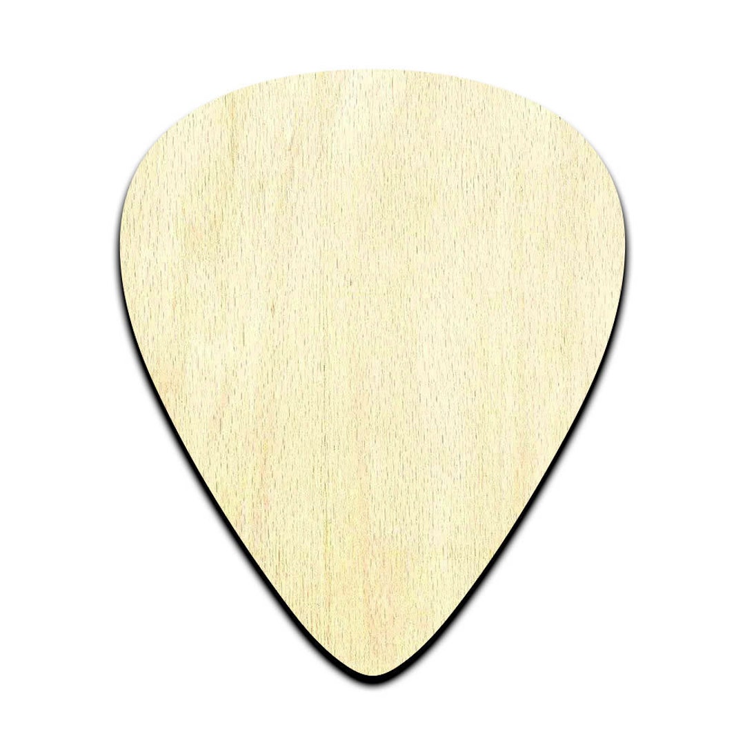 Guitar Pick Laser Cut Out Unfinished Wood Shape Craft Supply - Etsy