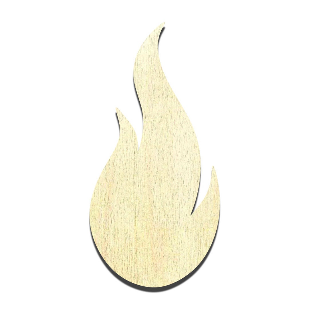 Fire Flame 1 Laser Cut Out Unfinished Wood Shape Craft Supply - Etsy