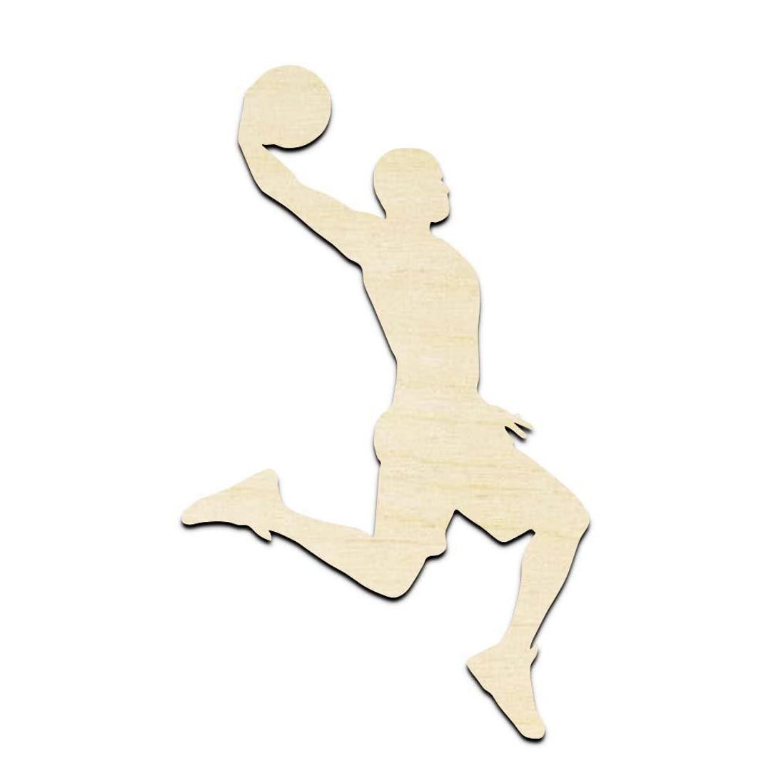 Basketball Player #3 Laser Cut Out Unfinished Wood Shape Craft Supply ...