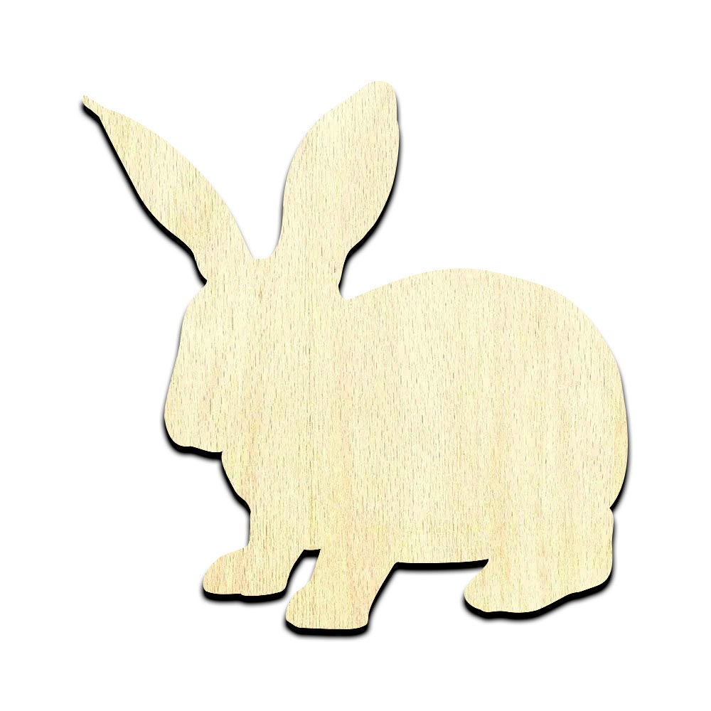 Bunny Rabbit Laser Cut Out Unfinished Wood Shape Craft Supply | Etsy